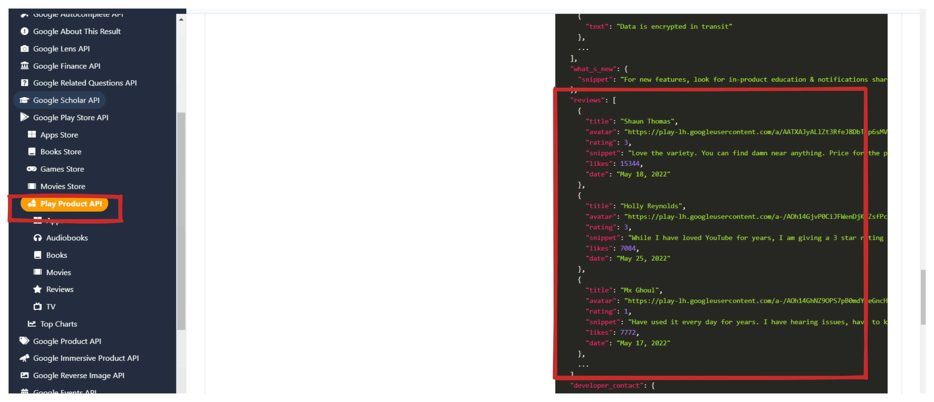 [Google Play Product API] No `reviews` in response · Issue #718 ...