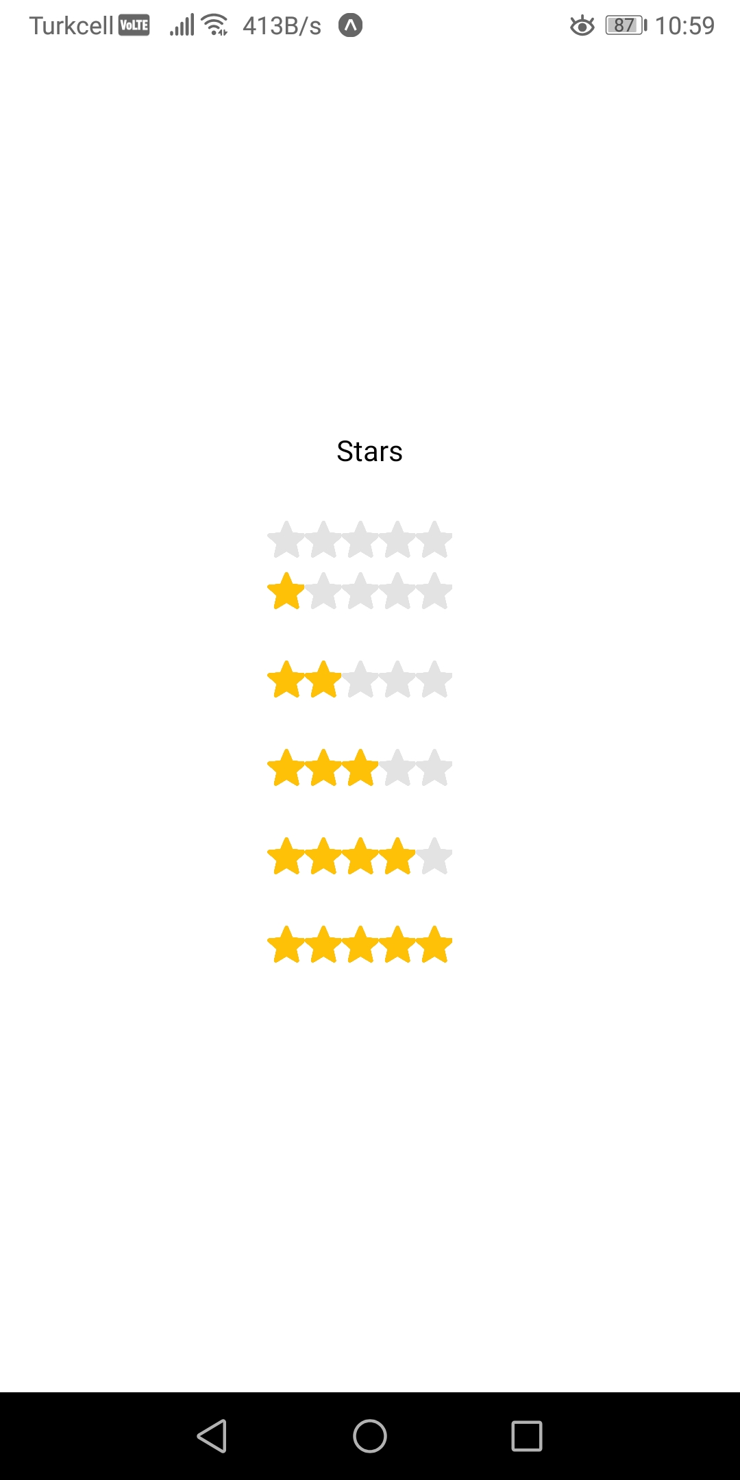 GitHub - yalpirveyis/React-Native-Stars: React-Native Stars for comments and similar things