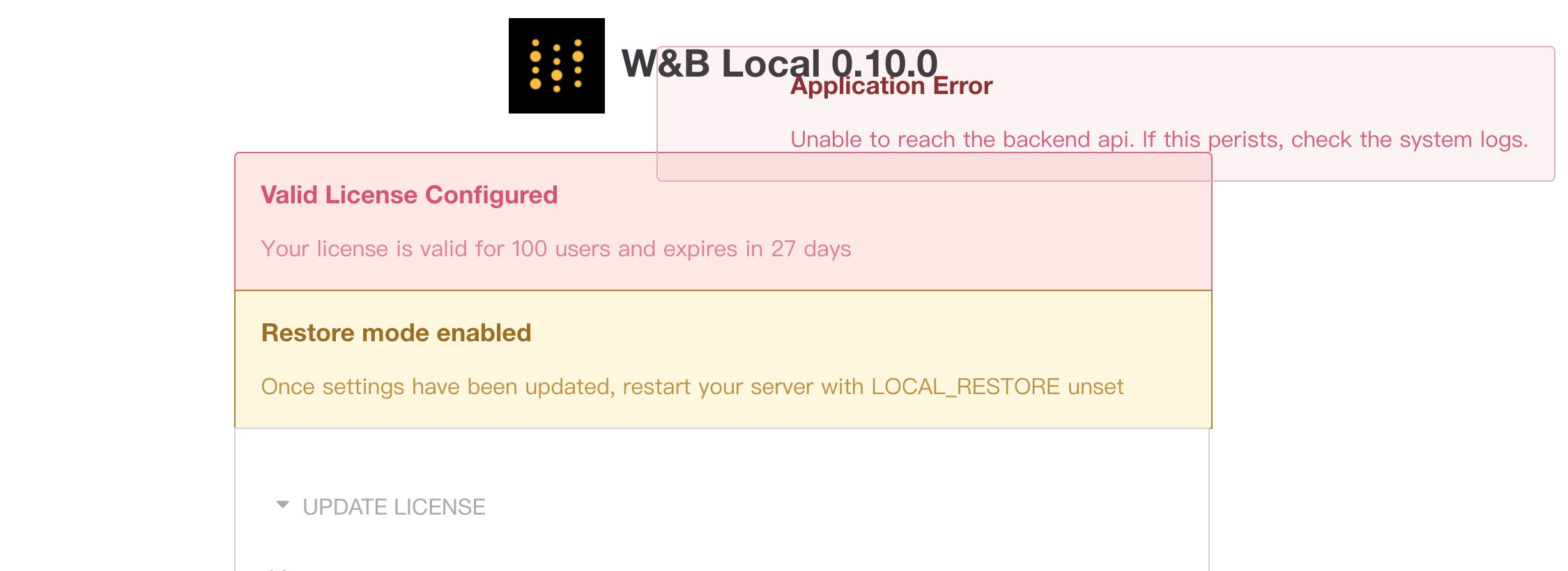 wandb local is all you need · Issue #66 · wandb/server · GitHub