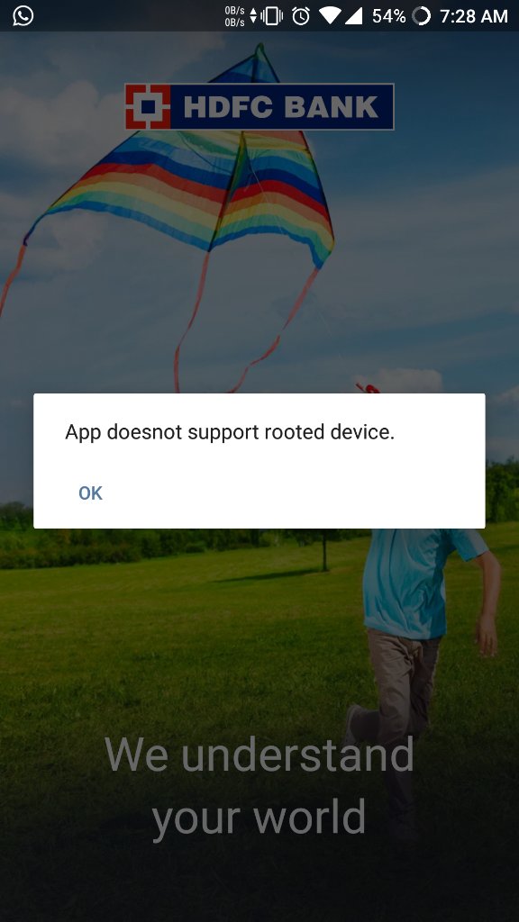 HDFC bank app v10.0.1 detected root · Issue #1144 · topjohnwu/Magisk · GitHub