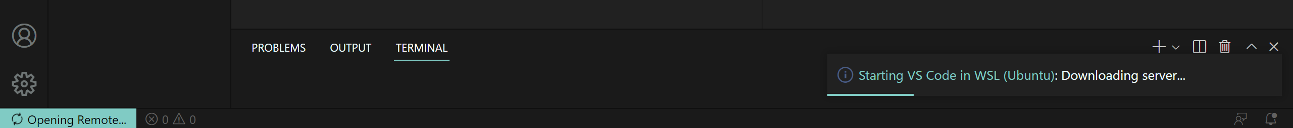 Starting Vs Code In Wsl Ubuntu Commandremote Wslshowlog Downloading Server · Issue 