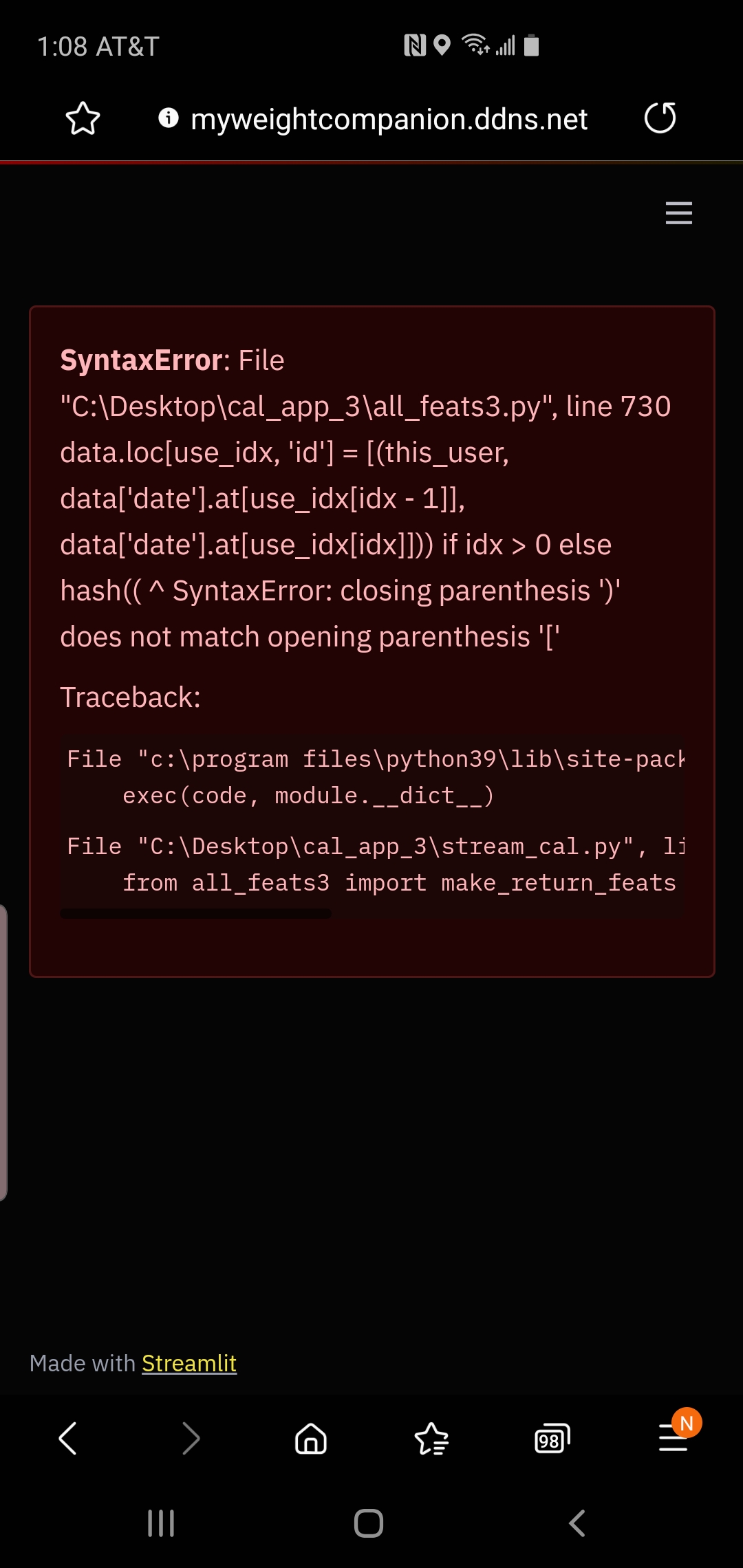 Site does not load as expected · Issue #2753 · streamlit/streamlit · GitHub