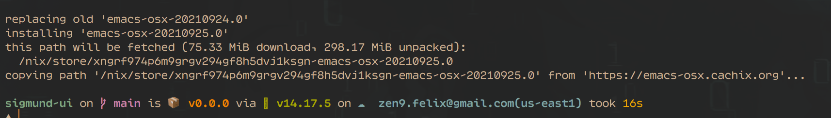 installation fails with codesign command not found · Issue #4 · inscapist/emacs-osx · GitHub