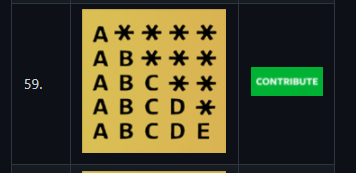 Code | Alphabetic Pattern 59 · Issue #177 · openAOD/Python-PatternHouse · GitHub