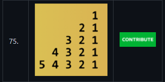 Code | Numeric Pattern 75 · Issue #384 · openAOD/Python-PatternHouse · GitHub