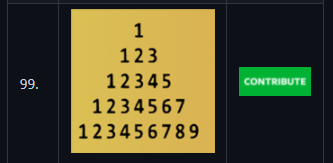 Code | Numeric Pattern 99 · Issue #408 · openAOD/Python-PatternHouse · GitHub