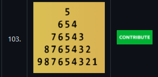 Code | Numeric Pattern 103 · Issue #412 · openAOD/Python-PatternHouse · GitHub