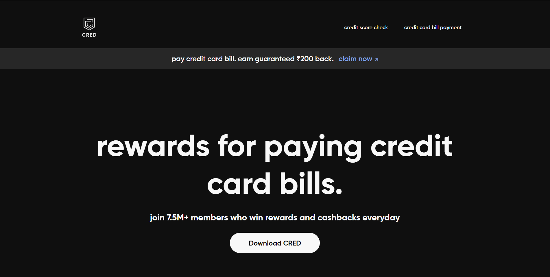 GitHub - eshan1925/CredUI-clone: CRED UI Clone website using React
