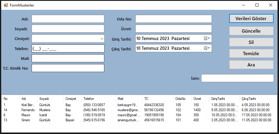 GitHub - BerkayGunturk/PansiyonOtomasyonu: C# Windows Form ile geliştirdiğim Pansiyon Otomasyon ...