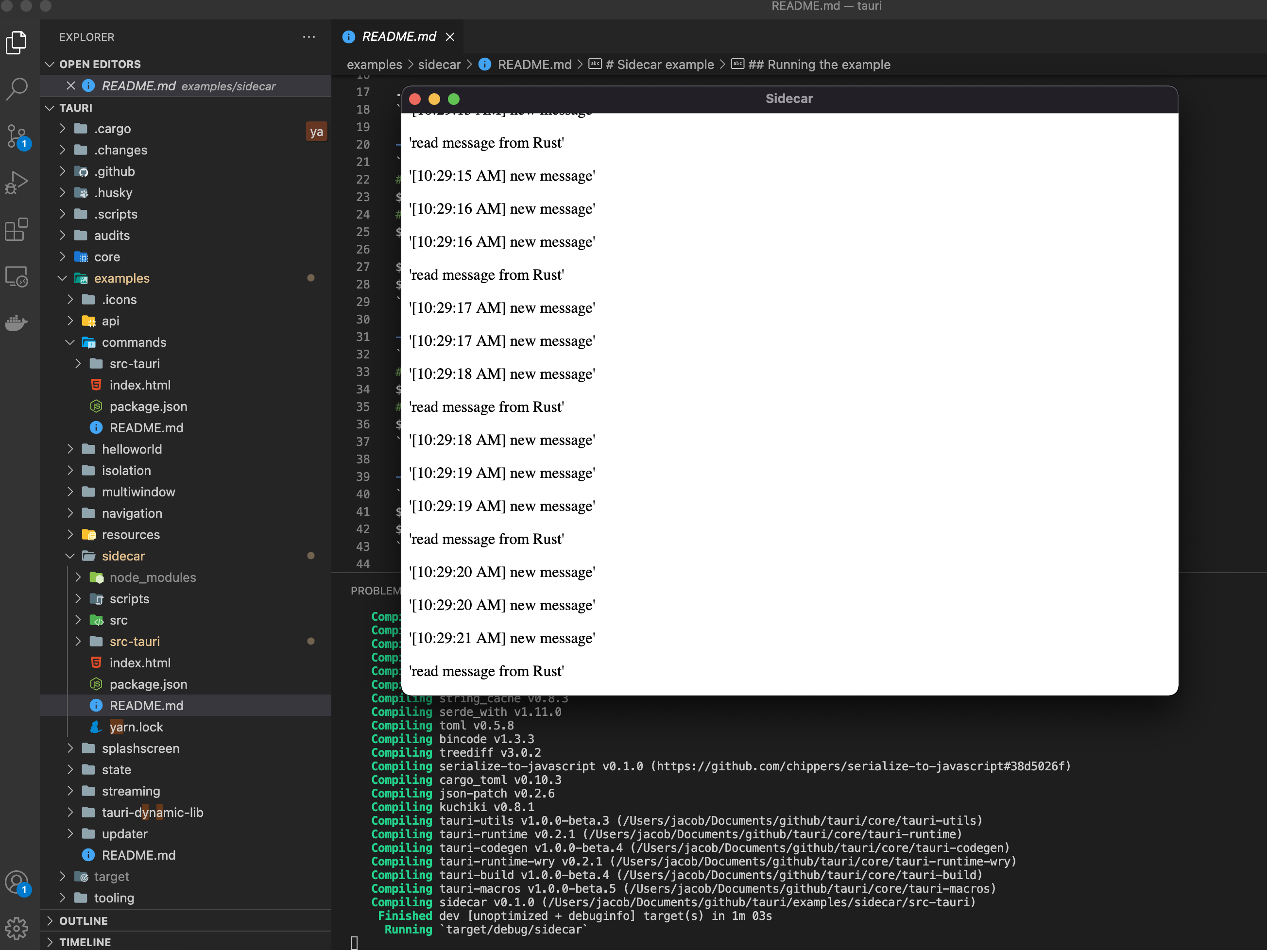 [bug] Sidecar Example failing on windows · Issue #3341 · tauri-apps/tauri · GitHub