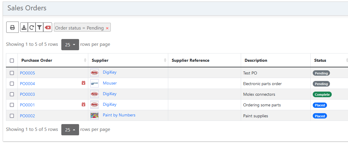 Sales Order Page With Filter Shows Purchase Orders · Issue 3625 · Inventree Inventree · Github
