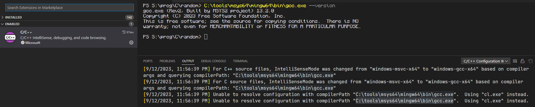 Unable To Resolve Configuration With Compilerpath · Issue 11430 3050