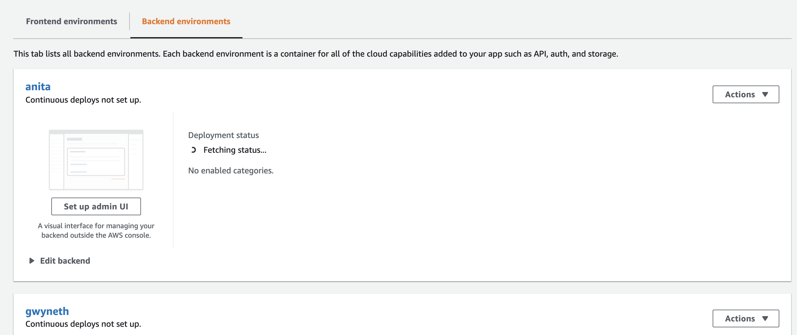 Unknown Backends Appearing · Issue 1801 · Aws Amplifyamplify Hosting · Github