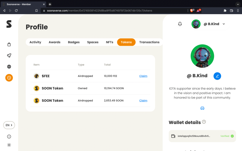 Tokens Don't Show Up in Profile on Brave Browser · Issue #1101 · buildcore-io/core · GitHub