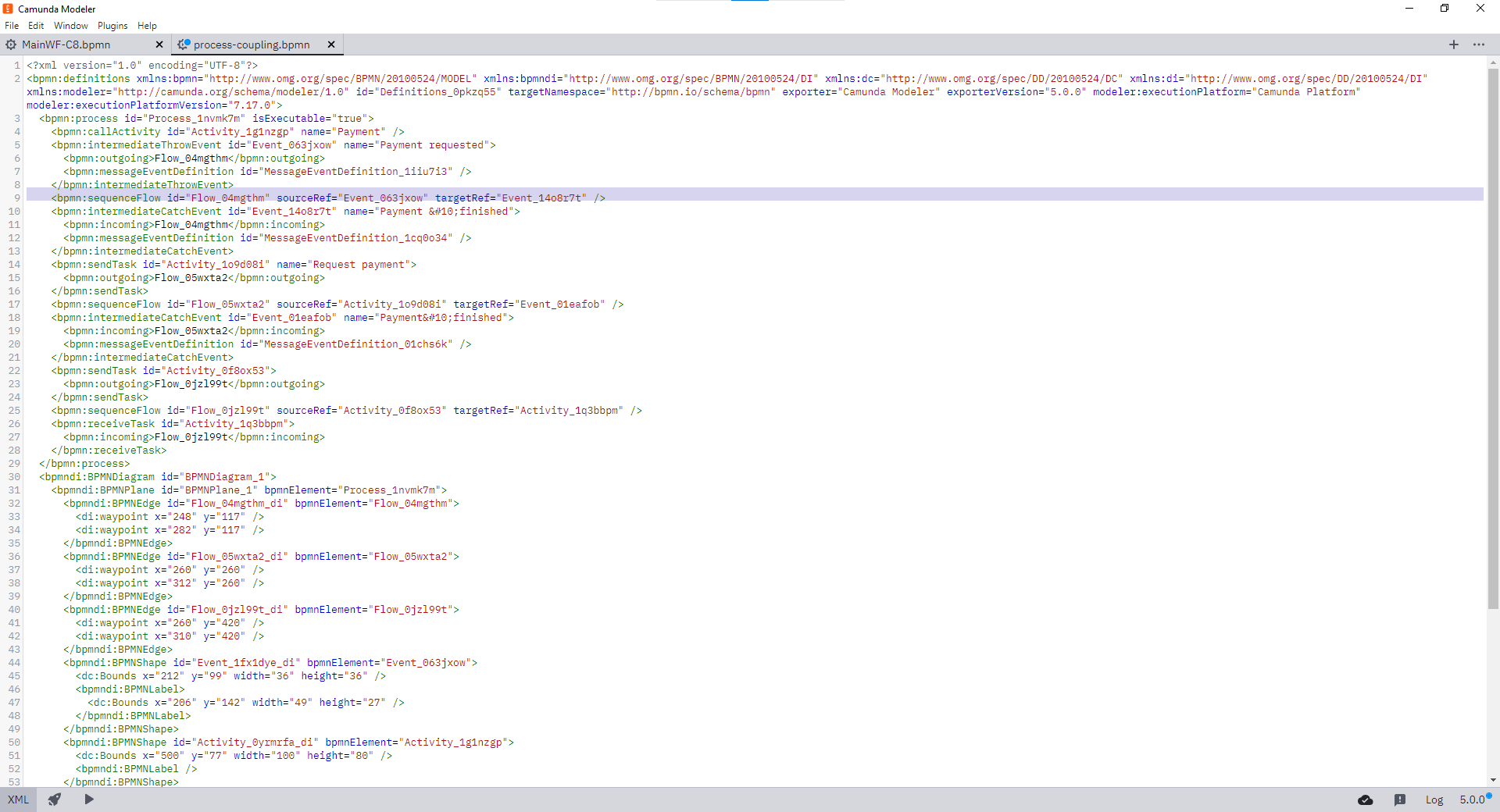 Highlight In Xml Opage Didnt Match The Text · Issue 2923 · Camundacamunda Modeler · Github 7423