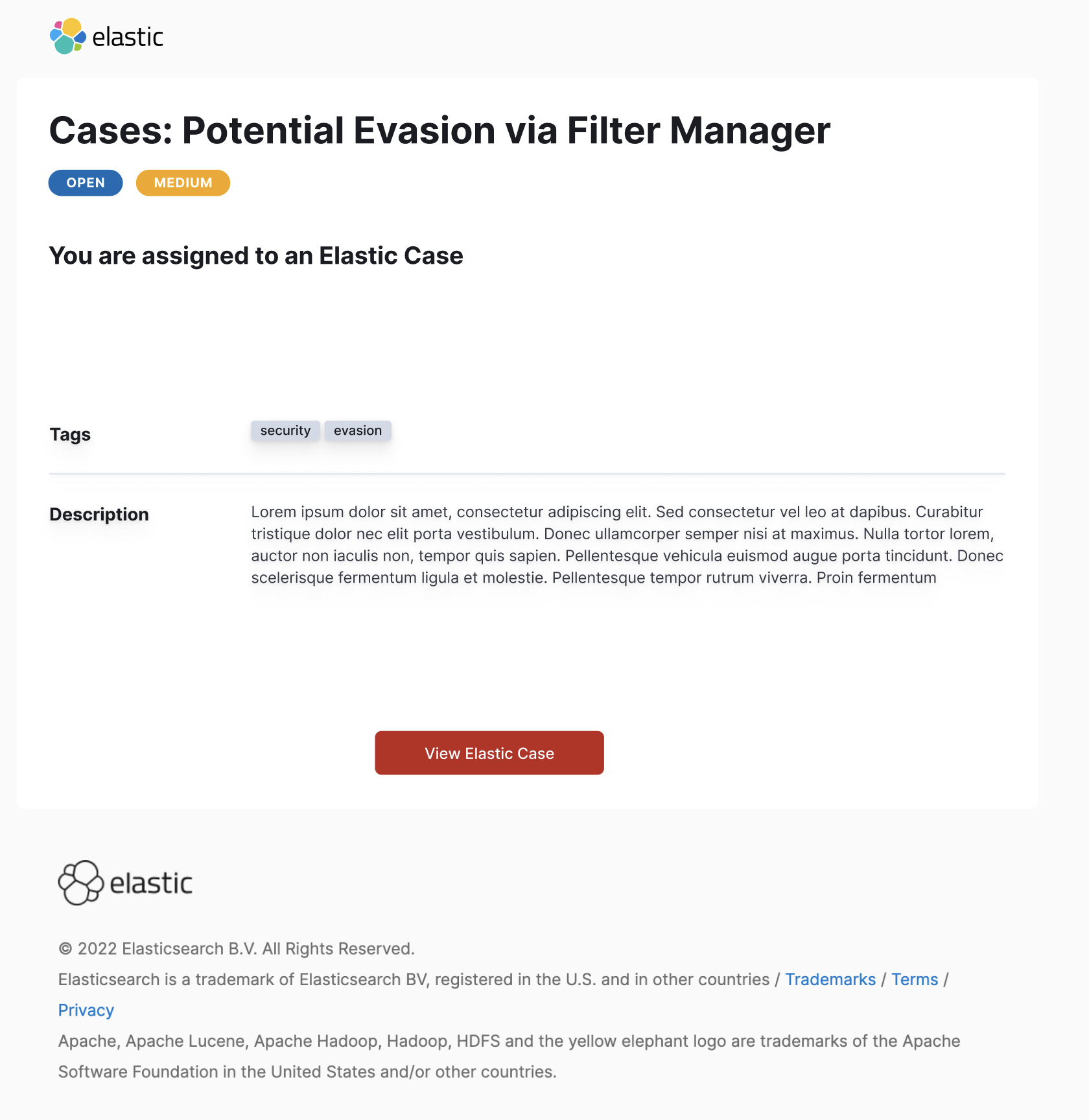 [Cases] Improve case email when assigning a user to a case · Issue #156170 · elastic/kibana · GitHub