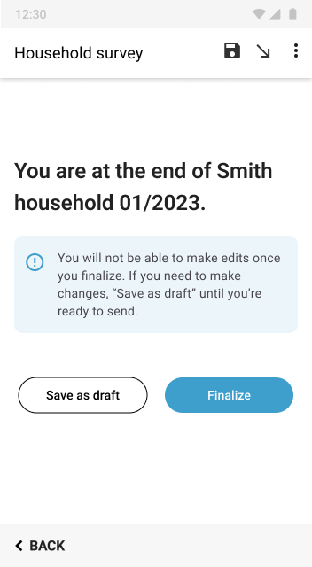Styling the last screen before you finalize or send the form · Issue #5570 · getodk/collect · GitHub