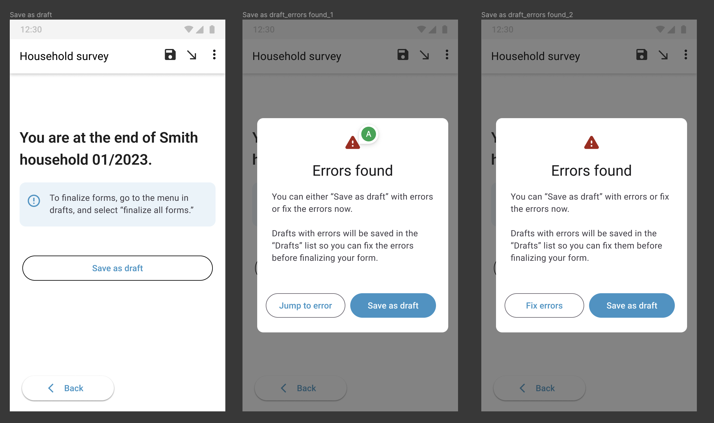 Validation feedback for unfinalized forms · Issue #5718 · getodk/collect · GitHub