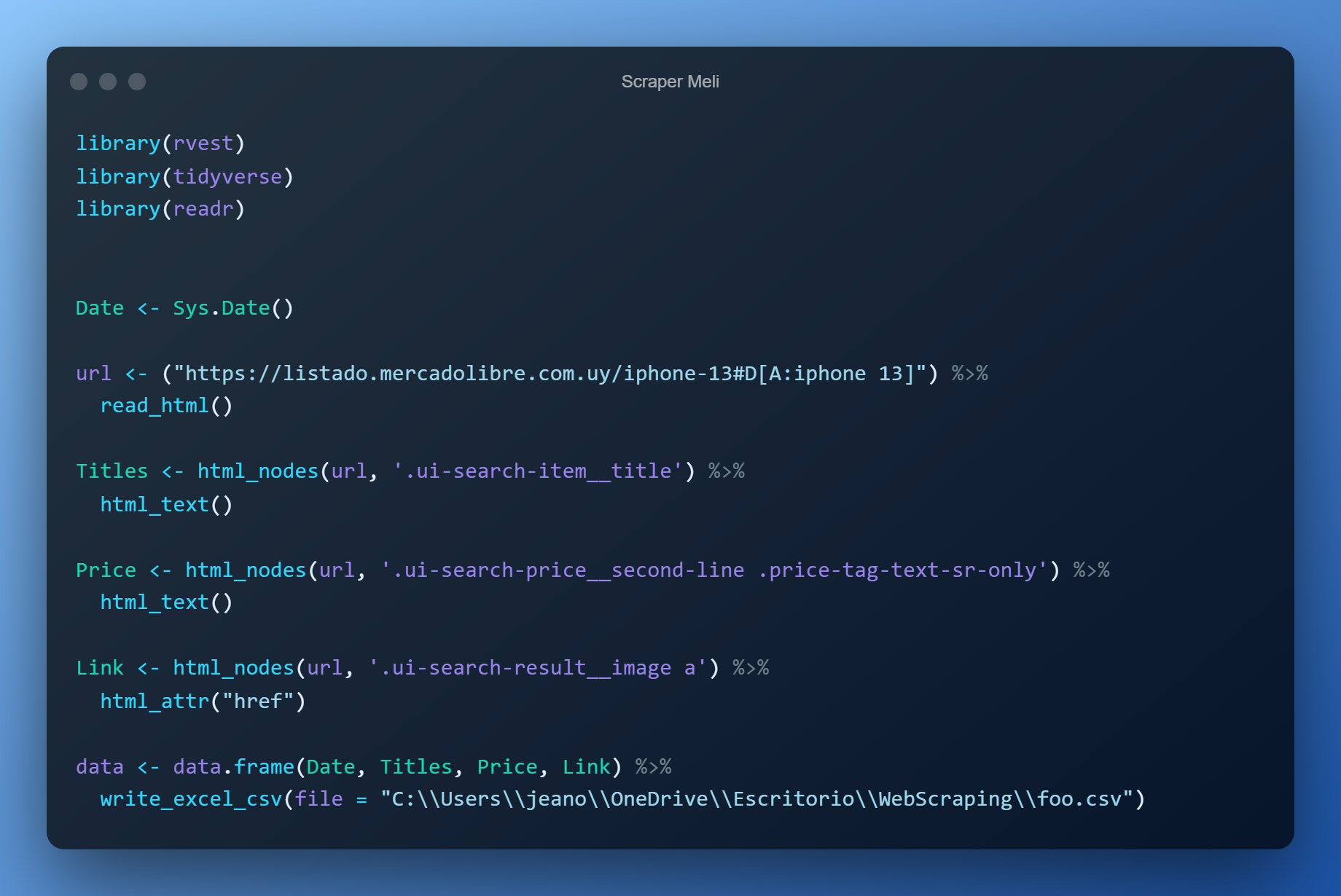GitHub - Jmofuture/WebScraperMeli: Script para hacer Scraping de publicaciones de MercadoLibre