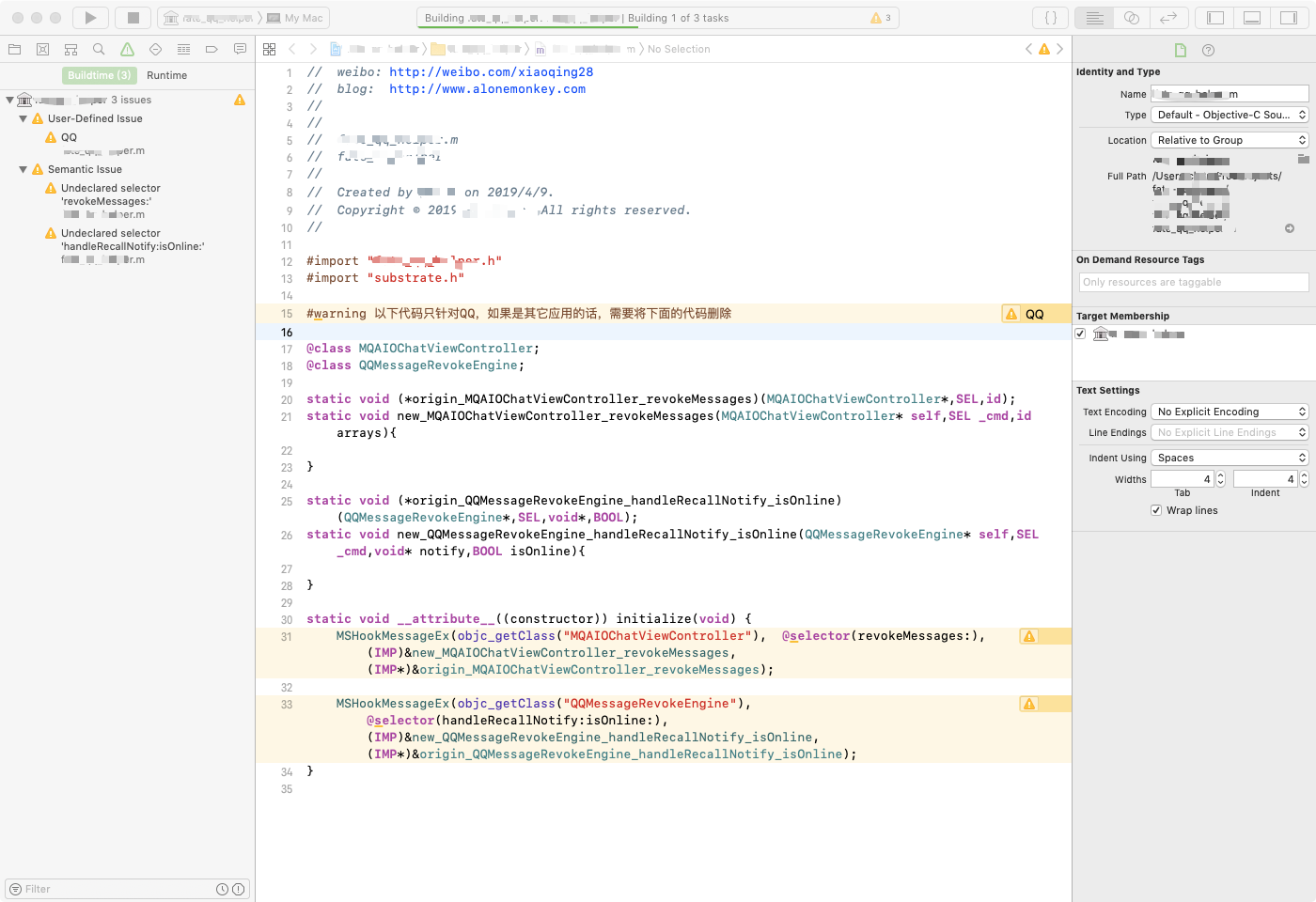 mac插件编译卡住 · Issue #175 · AloneMonkey/MonkeyDev · GitHub