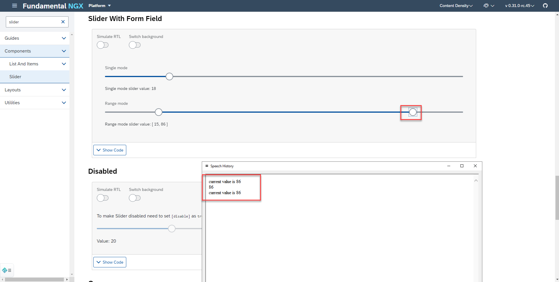 Slider-Platform · Issue #5582 · SAP/fundamental-ngx · GitHub