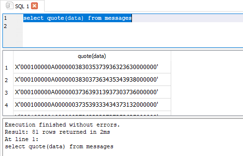 exporting blob binary to .csv file leads to line feed · Issue #2521 · sqlitebrowser ...