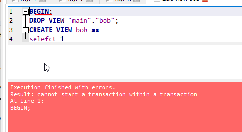 SQL Code Generation when Modifying a View · Issue #2661 · sqlitebrowser/sqlitebrowser · GitHub