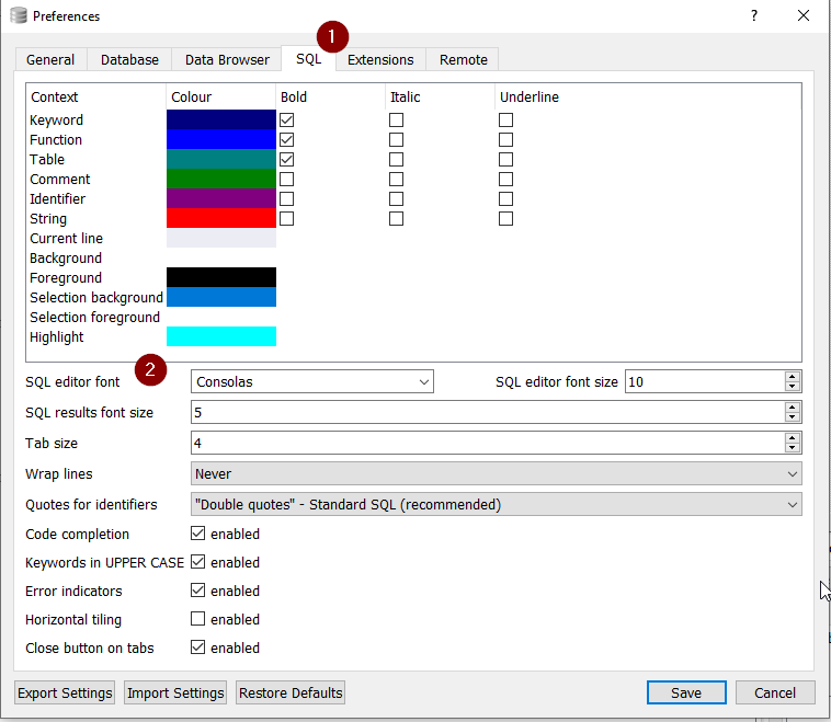 How to change font size for SQL log · Issue #2659 · sqlitebrowser/sqlitebrowser · GitHub