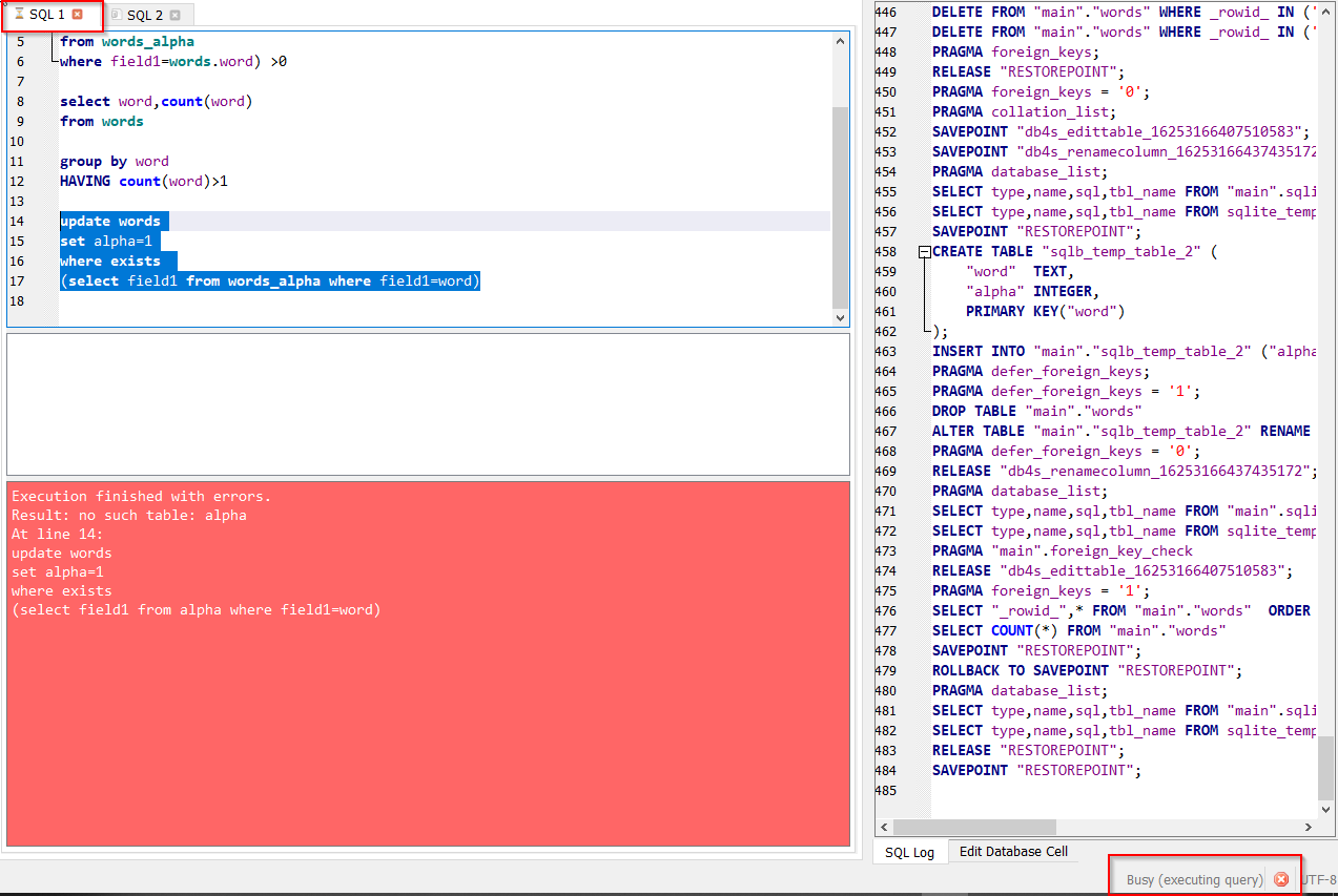 Error pane doesn't clear before processing records · Issue #2758 · sqlitebrowser/sqlitebrowser ...