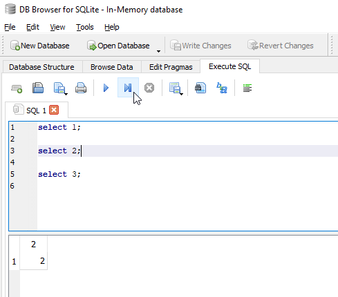 Please add option to execute the current statement only · Issue #2805 · sqlitebrowser ...