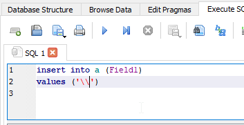 [Bug]: The character `\` is not encapsulated when exporting to SQL · Issue #3027 · sqlitebrowser ...