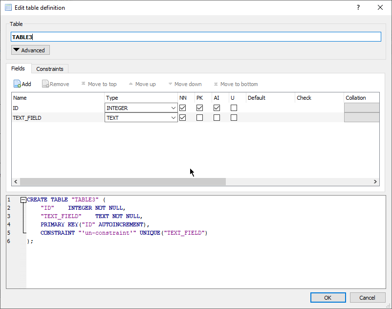 [bug] Table Definition Not Recognized If Constraint Name Defined As String · Issue 3199