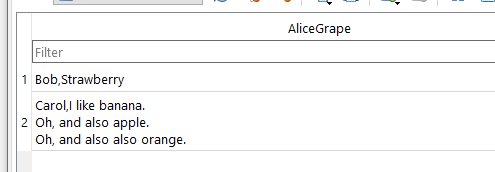 [Bug]: Import table from CSV file treats line break characters inside ...