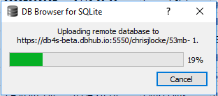 [Suggestion] Progress for downloading/uploading · Issue #1095 · sqlitebrowser/sqlitebrowser · GitHub