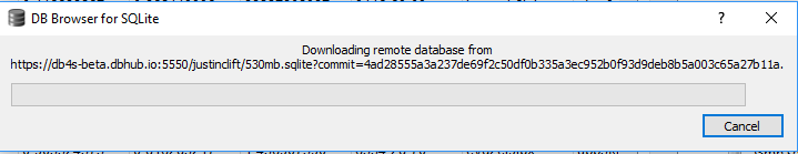 [Suggestion] Progress for downloading/uploading · Issue #1095 · sqlitebrowser/sqlitebrowser · GitHub