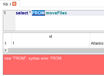 [Execute SQL] Undocumented: unexpected execution of selection [was ...