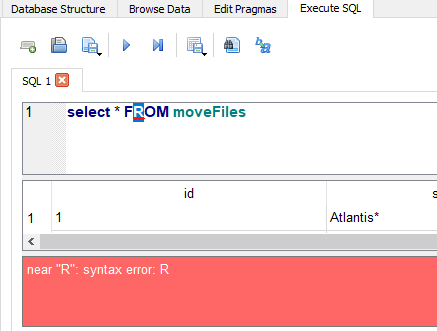 [Execute SQL] Undocumented: unexpected execution of selection [was ...