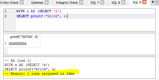 Query duration is not printed when use printf in query · Issue #1742 · sqlitebrowser ...