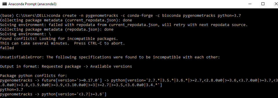 package Installation Issue · Issue #326 · deeptools/pyGenomeTracks · GitHub