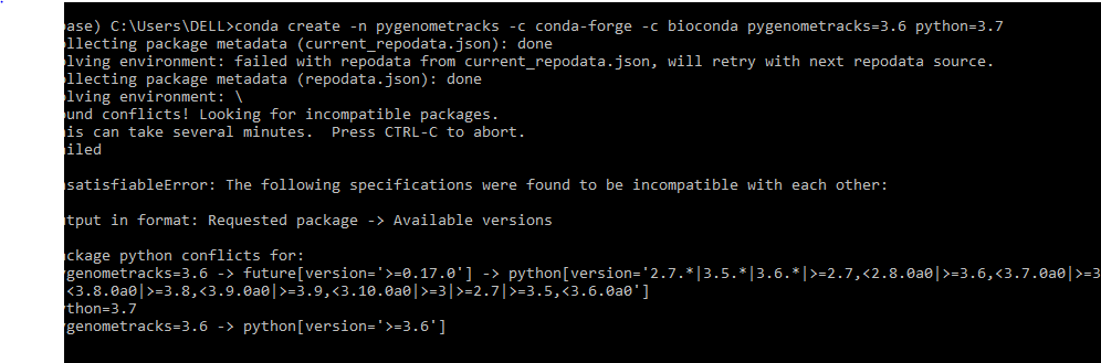 package Installation Issue · Issue #326 · deeptools/pyGenomeTracks · GitHub