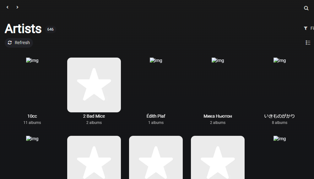 Artist page loading · Issue #2222 · navidrome/navidrome · GitHub