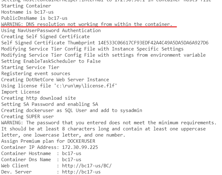 Issue with access to internet within the docker container · Issue #2019 · microsoft ...