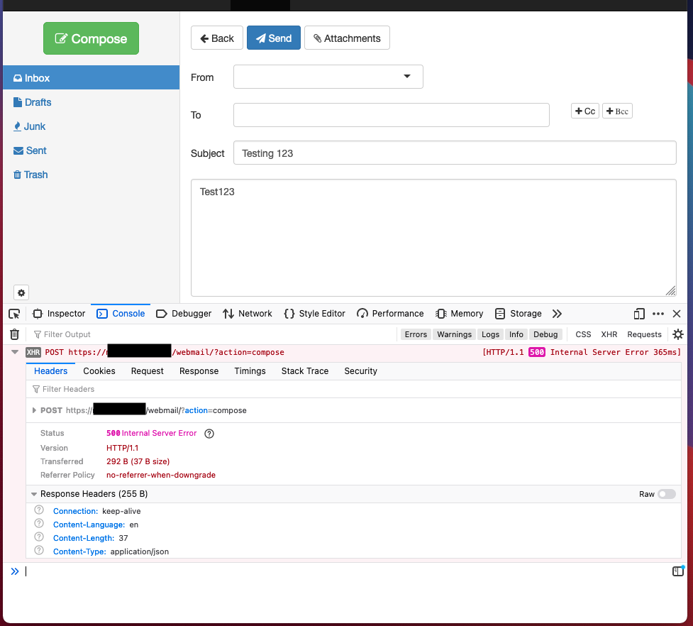 Unable to send mail from Webmail · modoboa modoboa · Discussion #2172 · GitHub