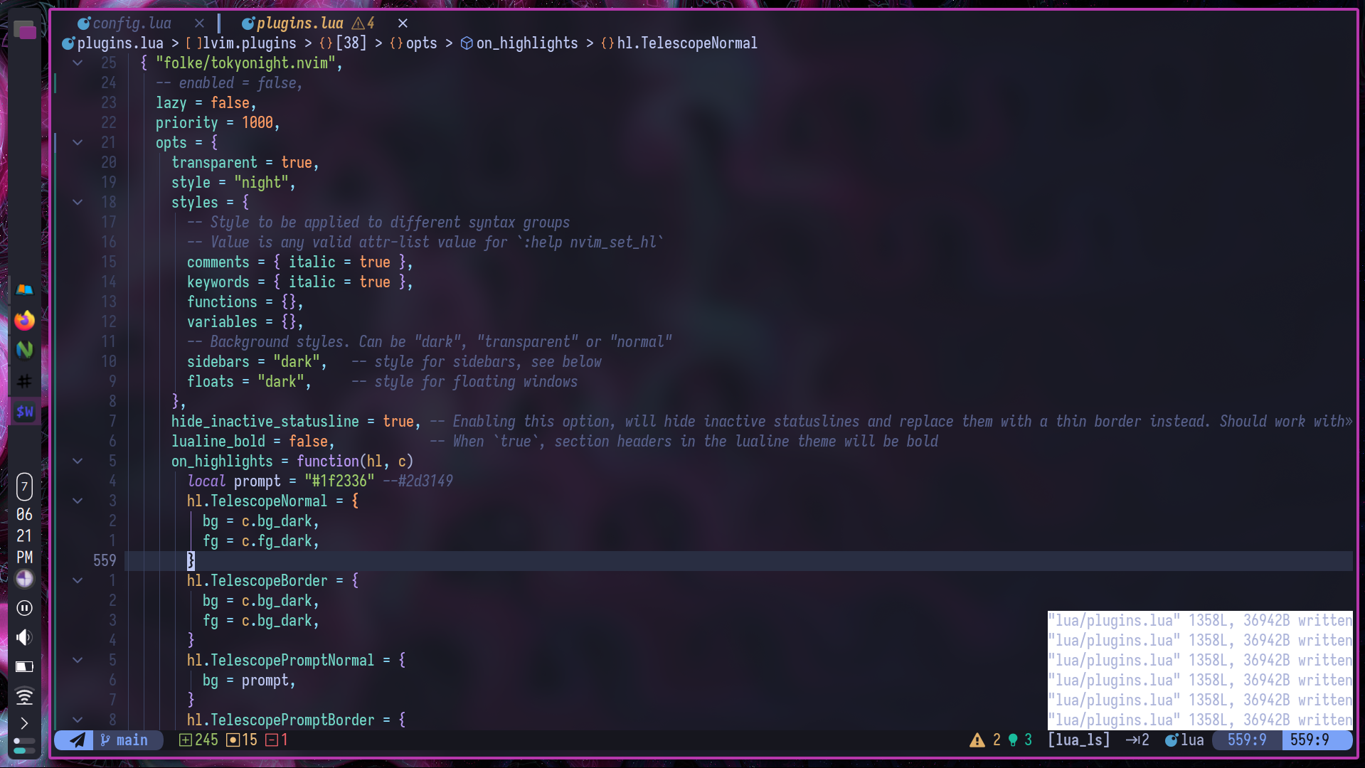 bug: noice message view on mini donot follow right colors if tokyonight is transparent · Issue ...