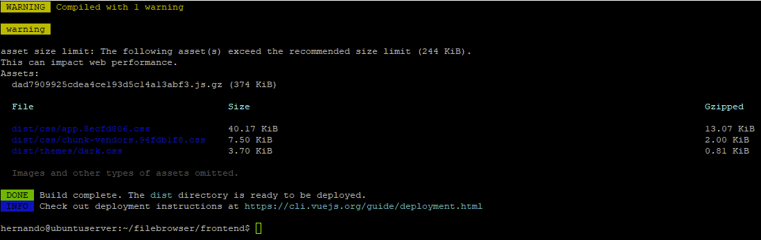 Help Compiling Original Guide Doesnt Work · Filebrowser Filebrowser · Discussion 1728 · Github