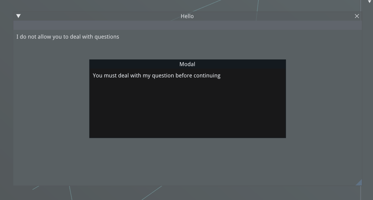 Modal window under overlapping viewport makes application unusable ...