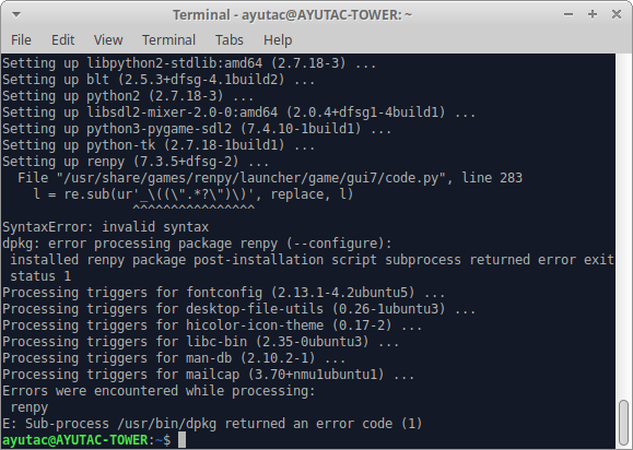 Cannot Install Via Apt Get On Xubuntu 2204 · Issue 3813 · Renpyrenpy · Github 