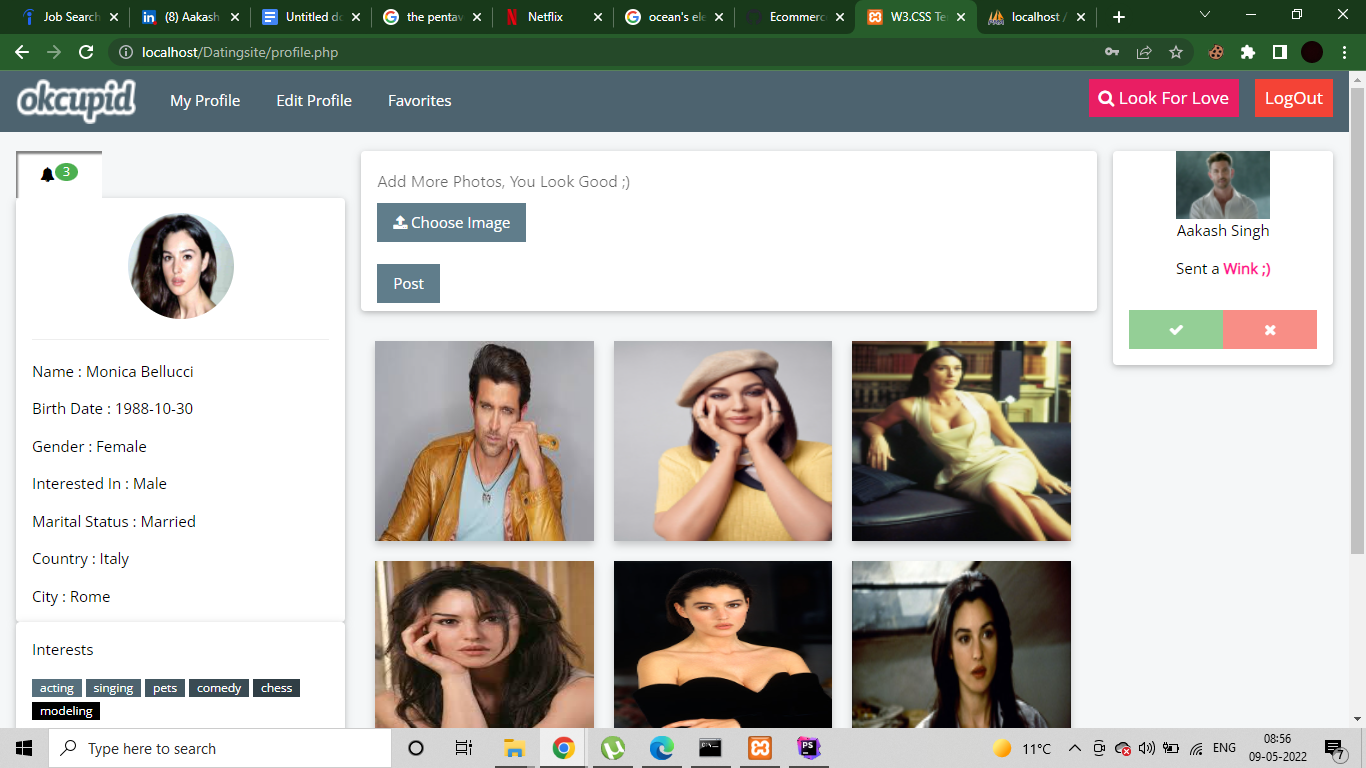 GitHub - harmanISI/Dating-Website-using-PHP-main: Online dating (or Internet dating) is a system ...