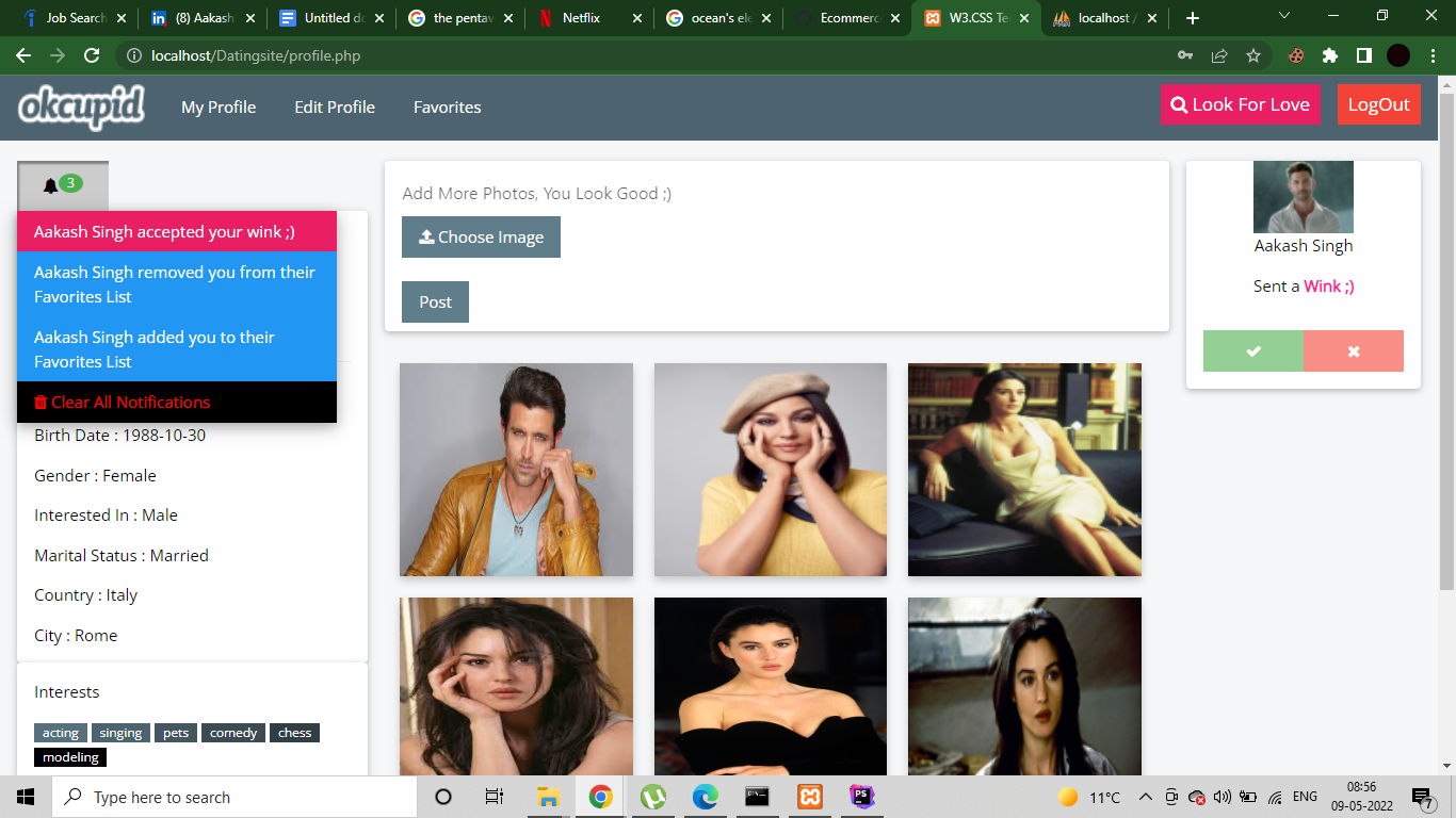 GitHub - harmanISI/Dating-Website-using-PHP-main: Online dating (or Internet dating) is a system ...