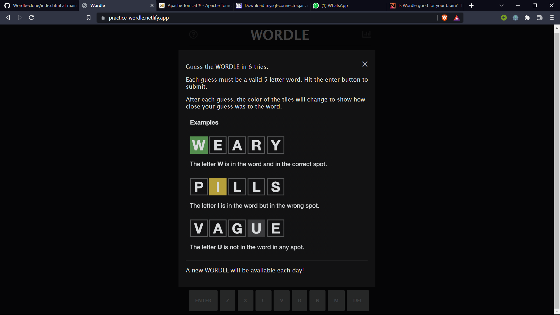 GitHub - Hrushi73/Wordle-clone